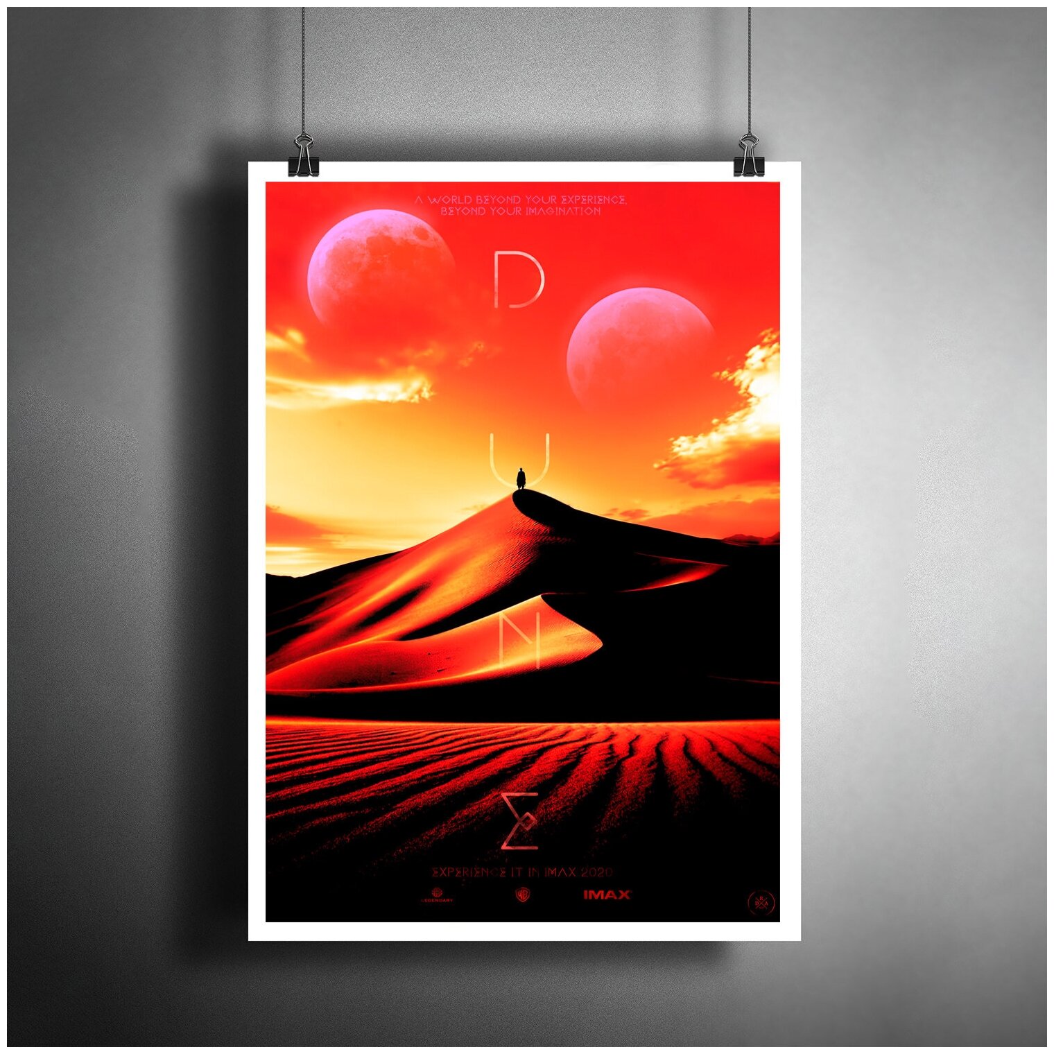 Постер плакат для интерьера "Фильм: Дюна. Dune"/ Декор дома, офиса, комнаты A3 (297 x 420 мм)