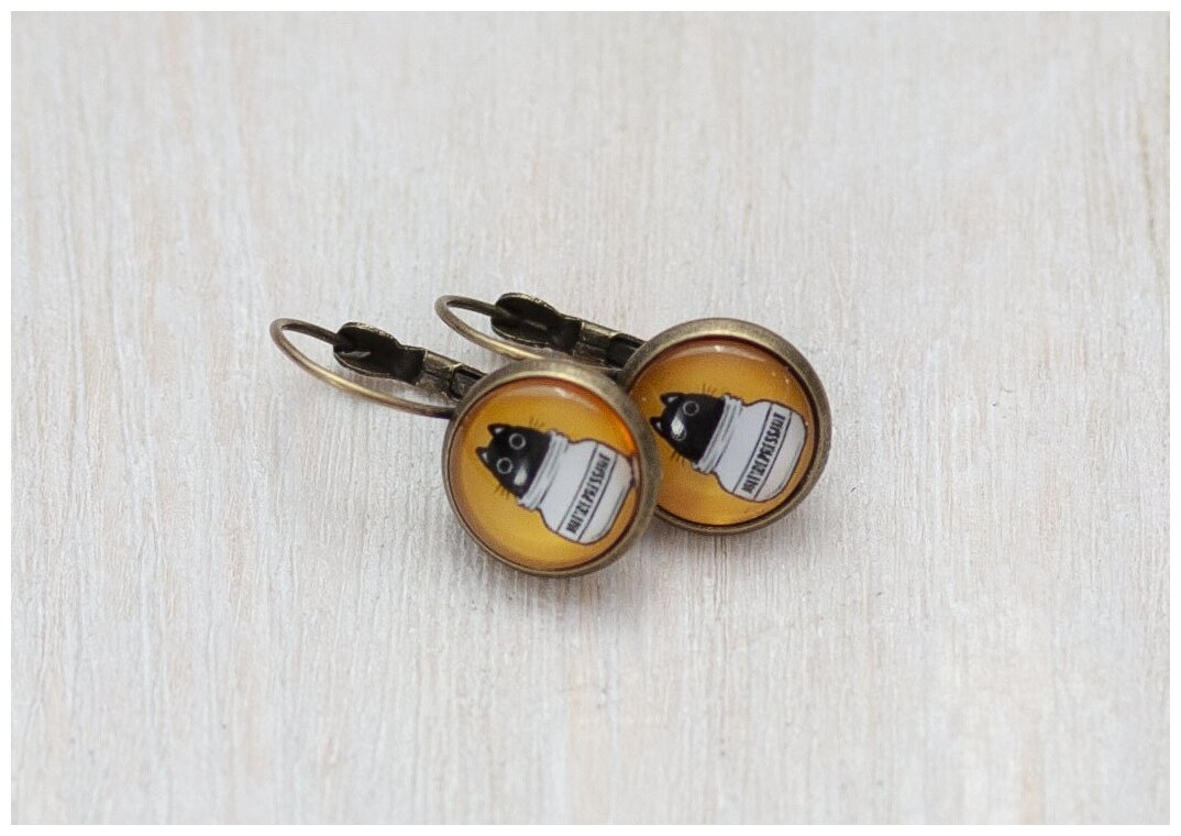 Серьги, стекло