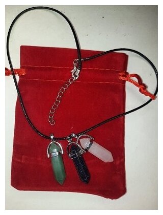 Колье, авантюриновое стекло, нефрит, кварц синтетический, кварц