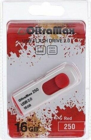 Флешка USB флеш карта OM-16GB-250 красный