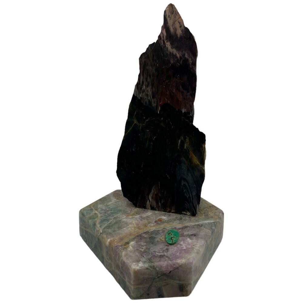 Сувенир из камня "Яшма" на подставке из чароита, 1990-2000 гг, Россия