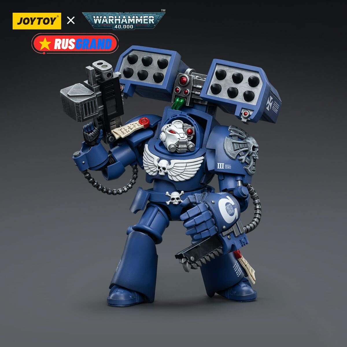 Фигурка Подвижная JOYTOY Warhammer 40000 Ultramarines Terminators Brother Andrus