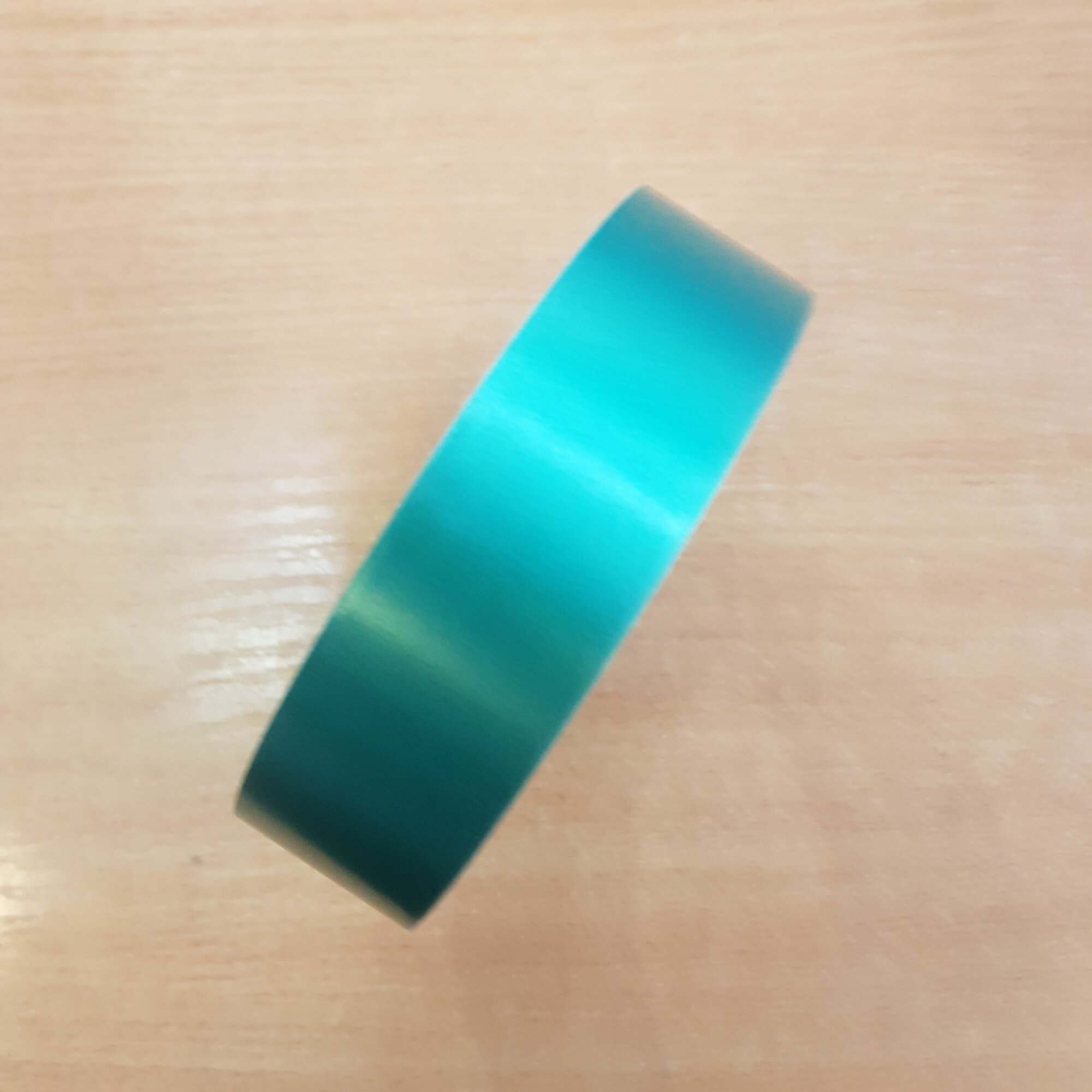 Лента для упаковки подарков, цветов, цвет зеленый матовый, ширина ленты 3см, ширина бабины 11,5см, 4890К