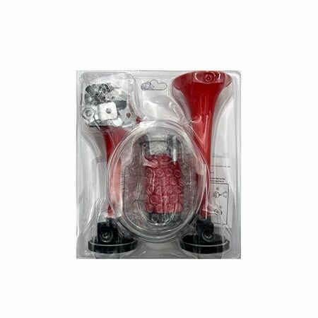 С402 12В 15А Сигнал звуковой пневматический "Горн", 2 рожка, с компрессором