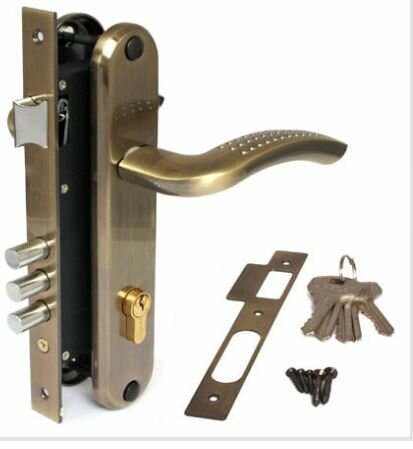 Замок врезной Apecs 2227 60 - АВ (бронза)