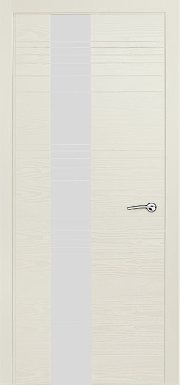 Дверь Верда V-I шпон стекло Лакобель белое Бьянко 2000*600