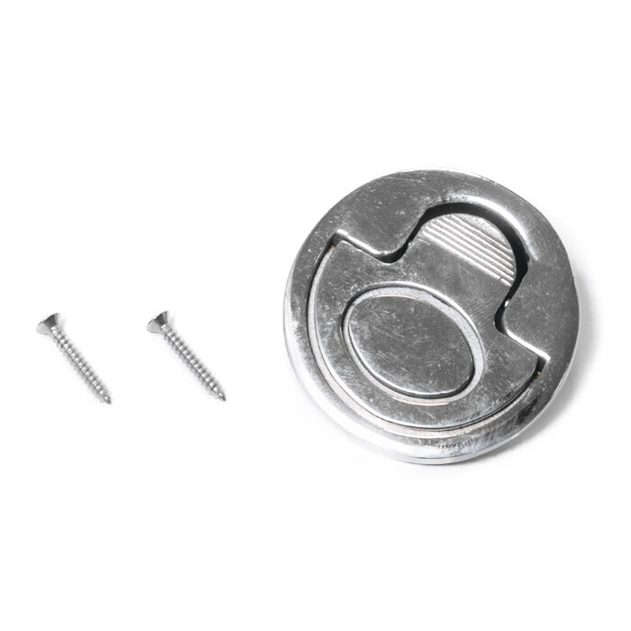 Ручка потайная круглая SUNFINE 51.5мм, нержавеющая сталь