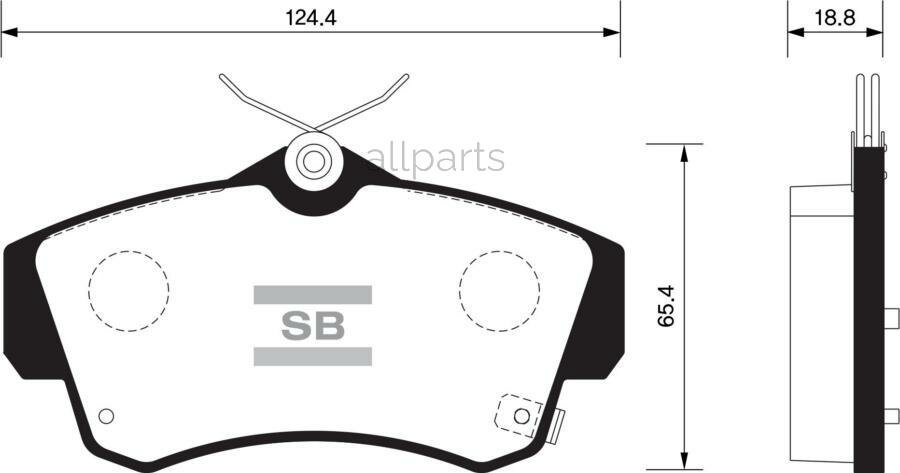 SANGSIN BRAKE SP1359 Колодки тормозные передние SANGSIN BRAKE SP1359