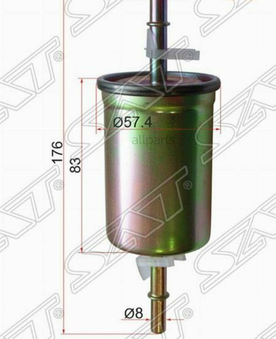 SAT ST-Z605-20-490 Фильтр топливный Mazda 3 03-06