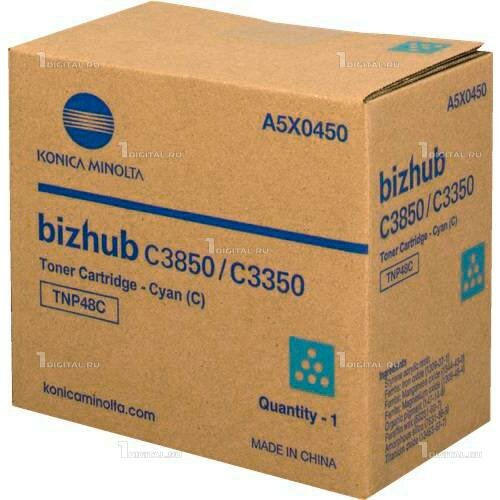 Картридж Konica Minolta TNP-48C голубой для bizhub C3350/ C3850 (10K) (A5X0450)