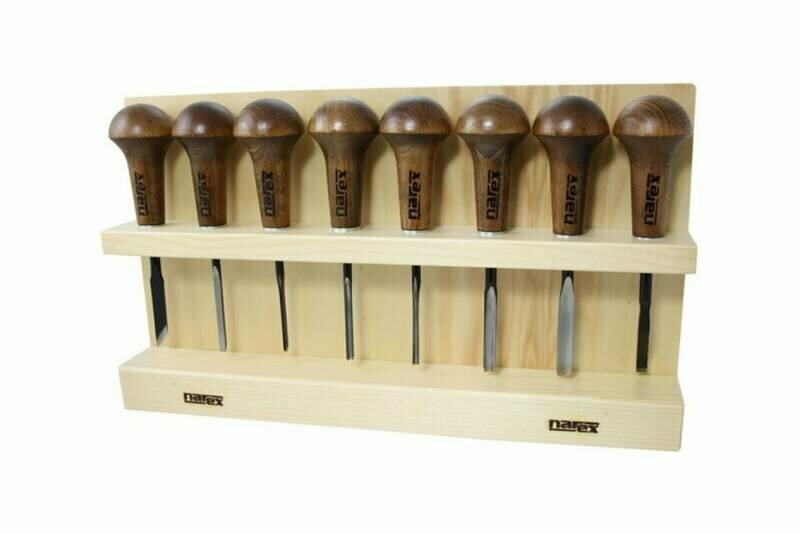 Набор из 8 резцов с деревянной ручкой Narex Profi 868700