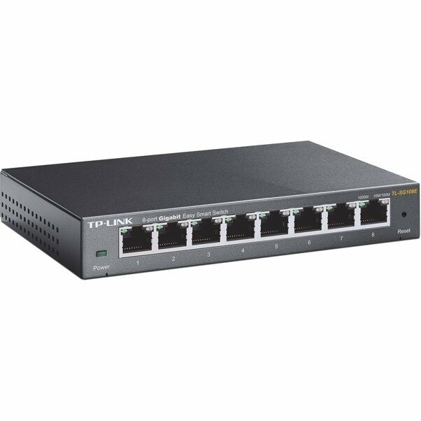 Коммутатор TP-LINK TL-SG108E 8 ports Switch Ethernet 10/100/1000M
