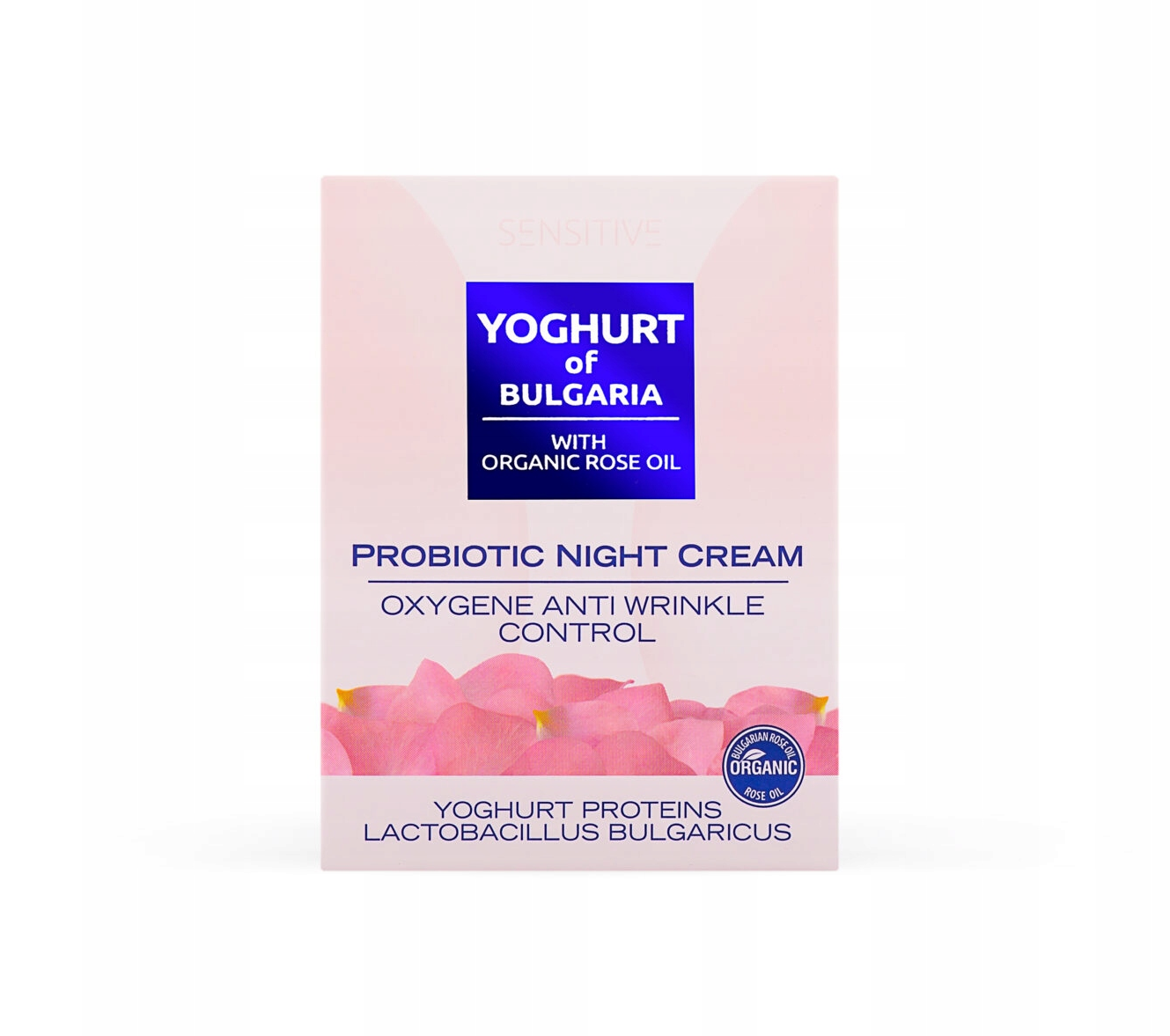 Yoghurt of Bulgaria Sensitive Probiotic Night Cream Крем для лица ночной против морщин пробиотический, 50 мл