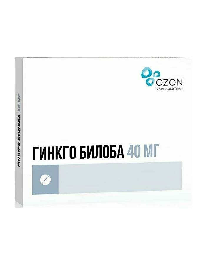 Гинкго Билоба, таблетки, покрытые пленочной оболочкой, 40 мг, 90 шт.