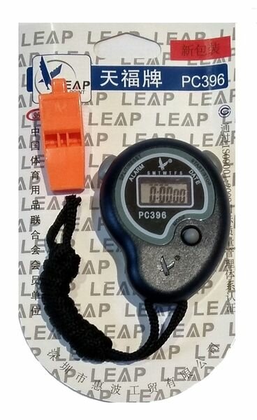 Секундомер PC396 Leap, ручной, точность измерений 0,001 сек, черный — фото 1