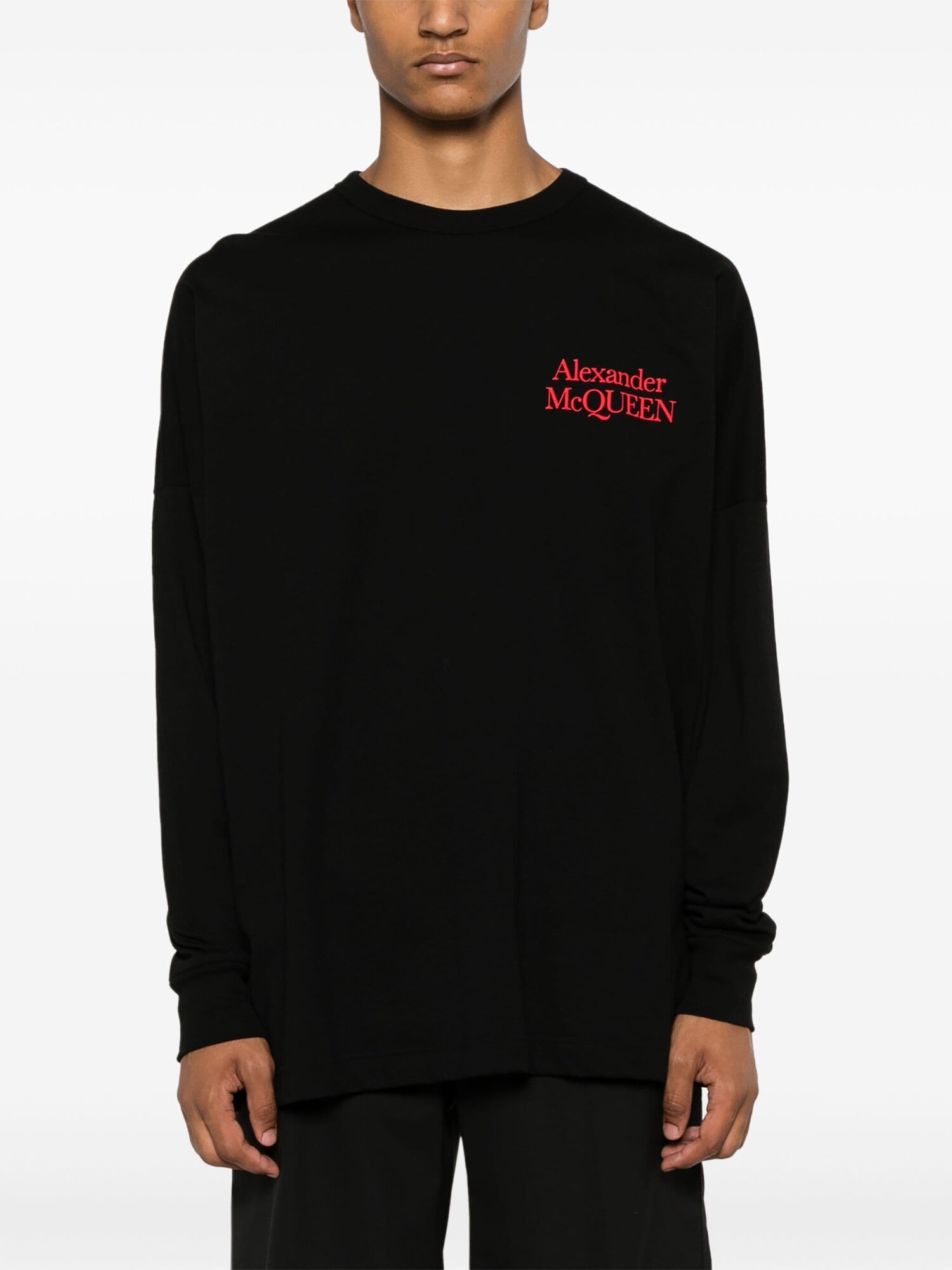 Футболка Alexander McQueen, размер 50, black/black — фото 1