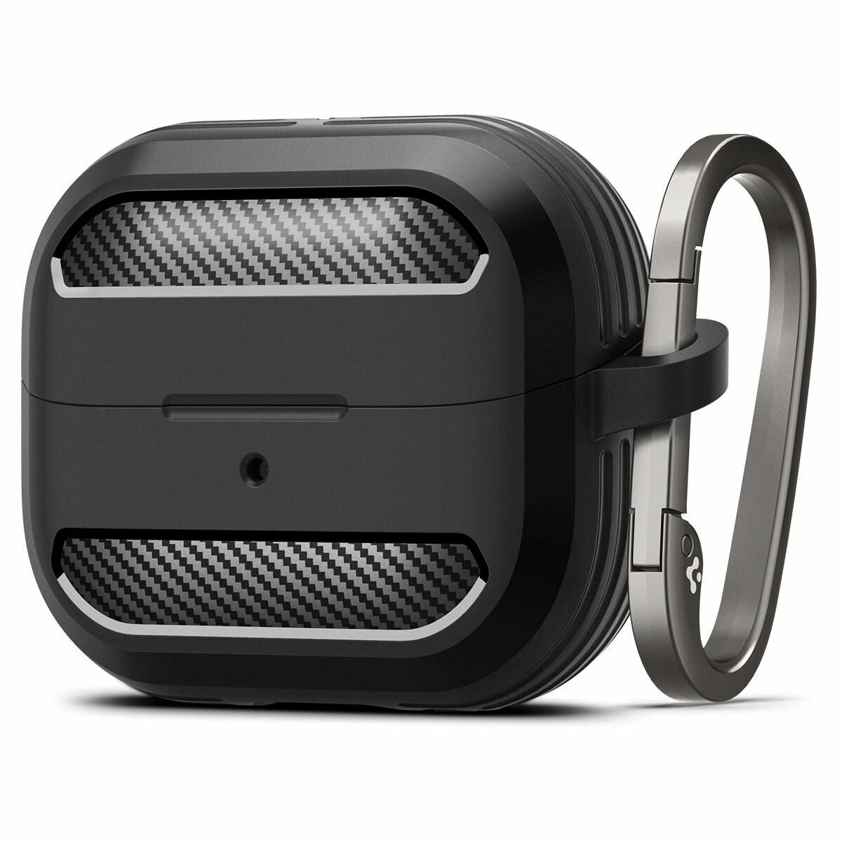 Чехол Spigen на Galaxy Buds 3 Pro/3 (ACS08330) Rugged Armor / Спиген Чехол для Галакси Бадс 3 Черный Матовый