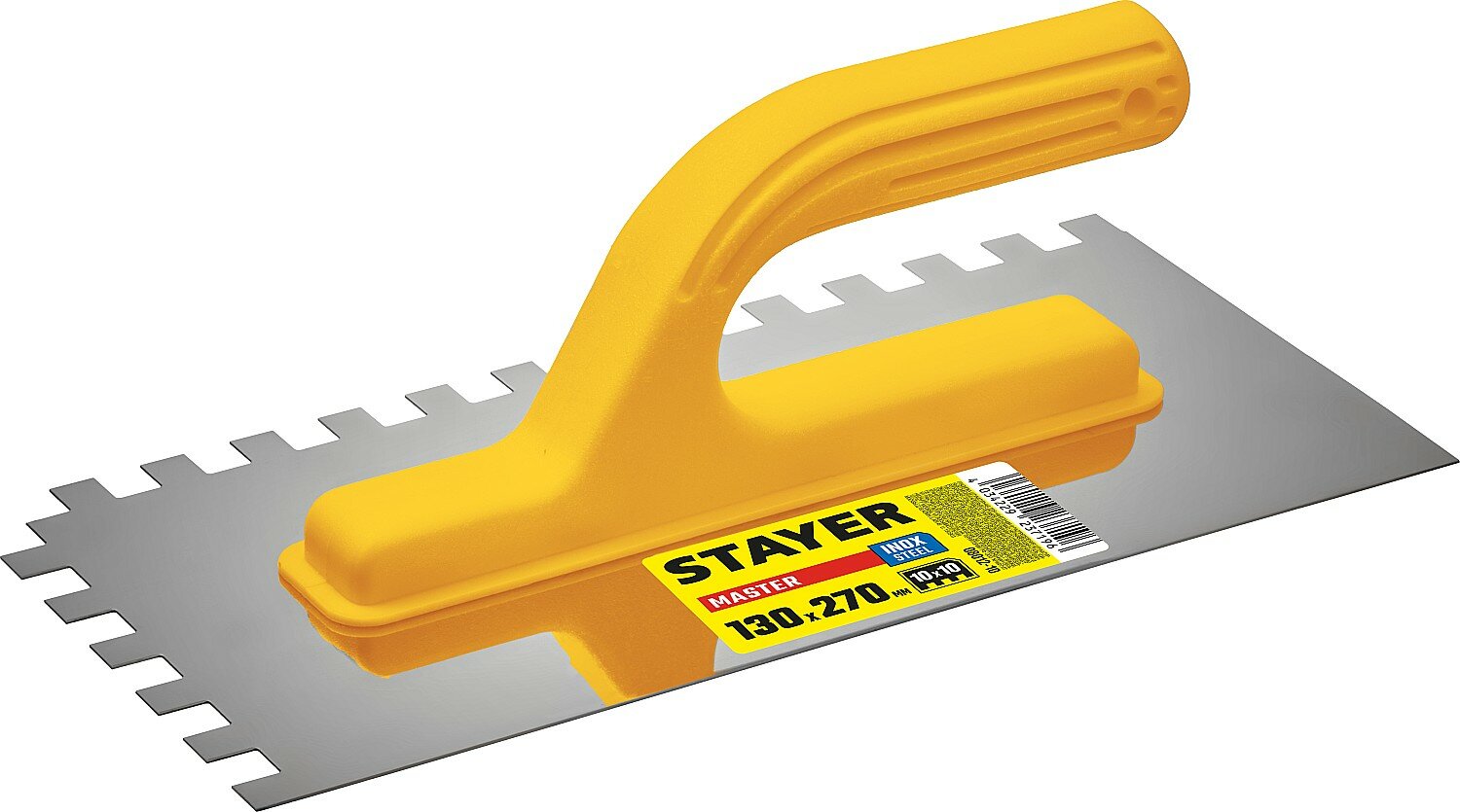 Штукатурная гладилка STAYER 130x270мм, зуб 10x10мм 08012-10