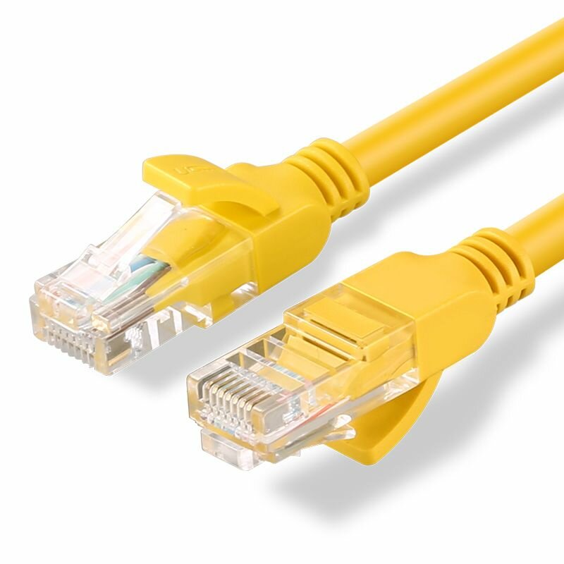 Патчкорд UTP кат.5E RJ-45 вилка - RJ-45 вилка, желтый, 3 м.