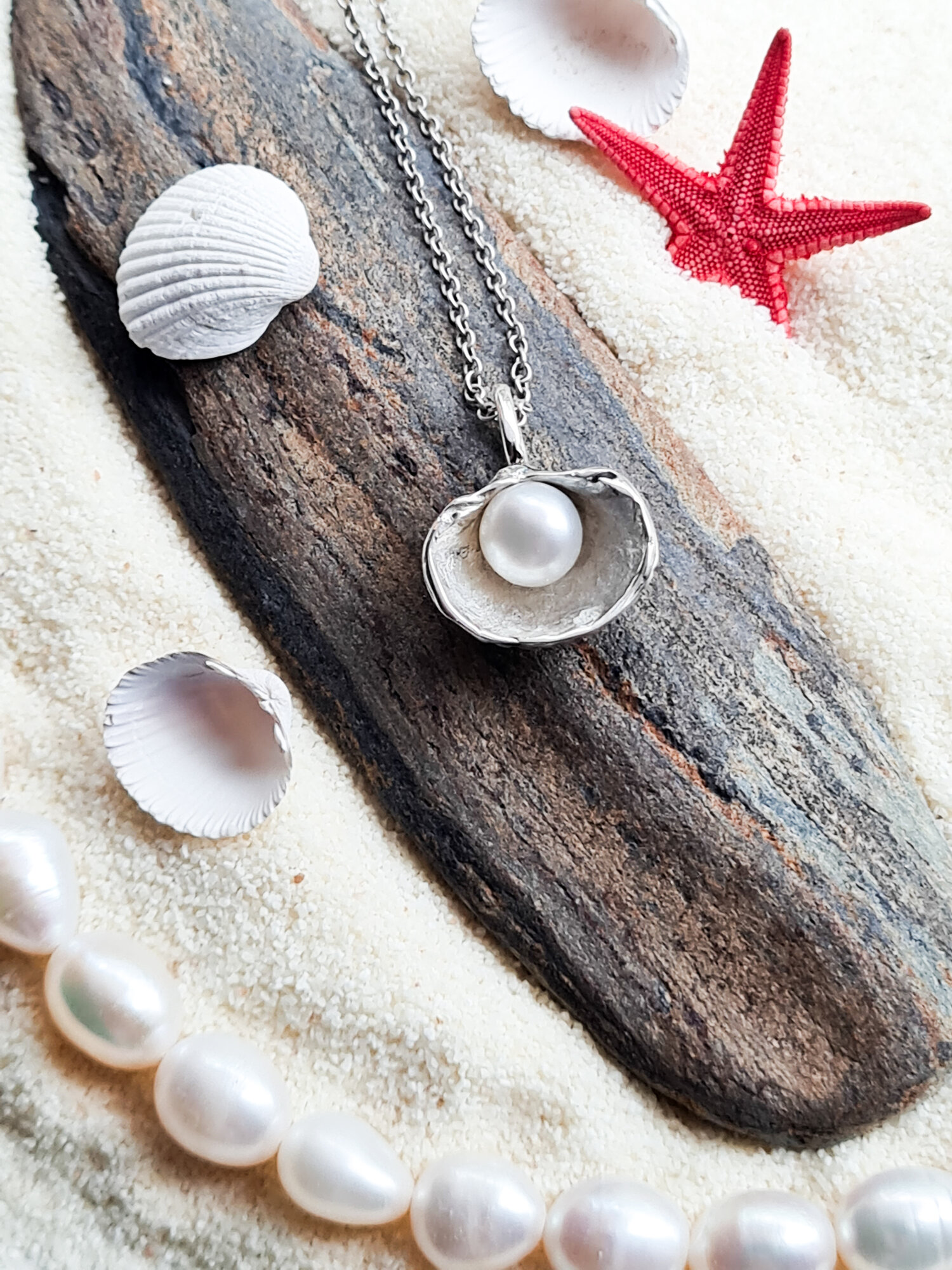 Подвеска, серебро, 925 проба, жемчуг пресноводный, жемчуг пресноводный культивированный