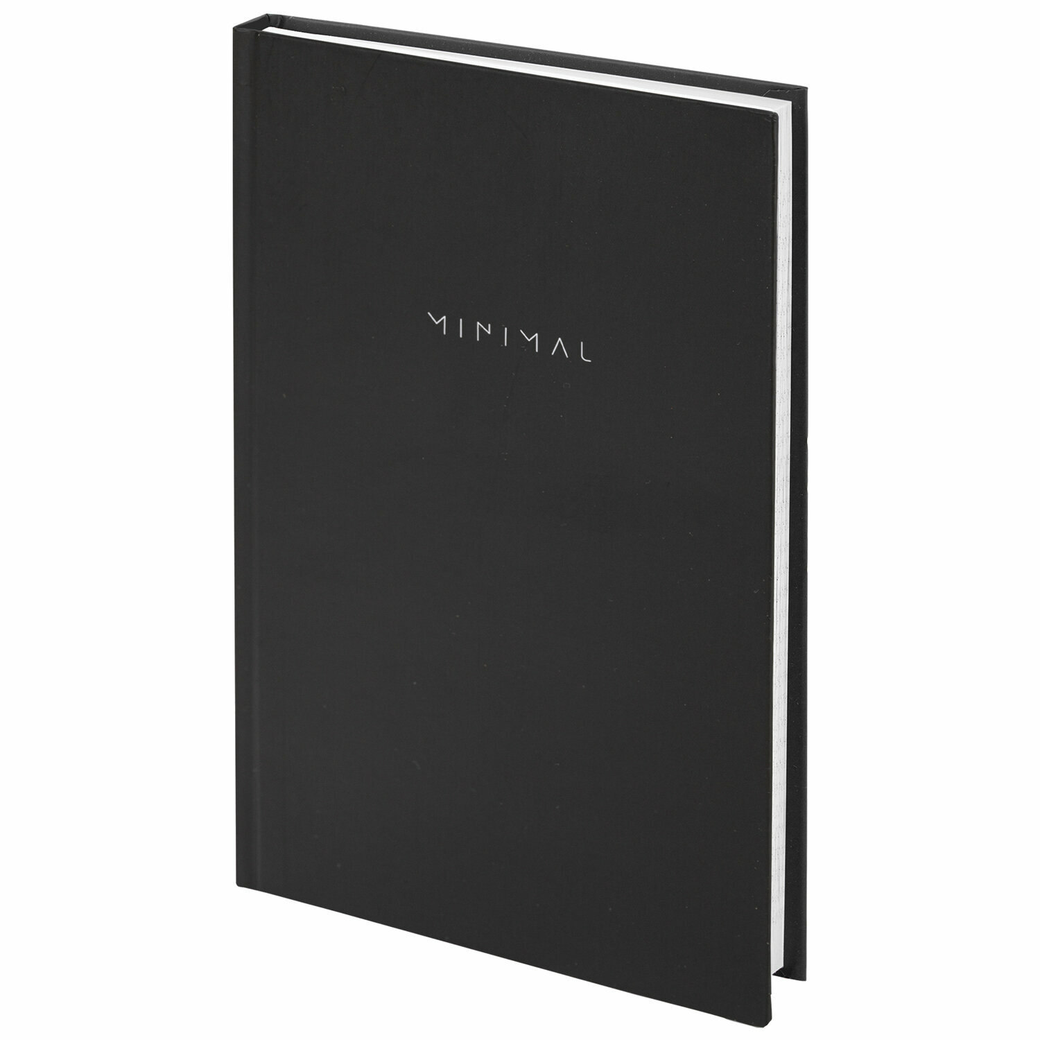 Блокнот А5 134х206 мм, 80 л, твёрдый, клетка, BRAUBERG "Minimal", черный, 116436 (цена только за 1 шт.)