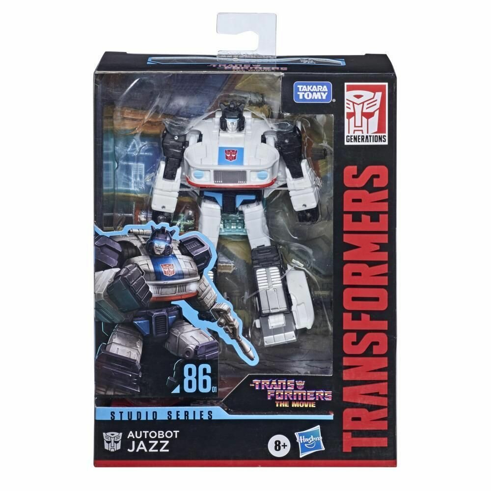 Игрушка Hasbro Студия игрушек Трансформеры Studio Серия SS86-01 Deluxe The Transformers: Фигурка джазового автобота из фильма, от 8 лет и старше, 4,5 дюйма F0709004