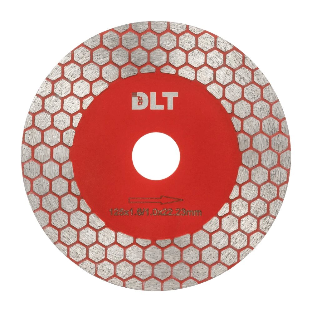 Алмазный диск по керамограниту DLT рез под 45 гр. 125x2x22,2 мм