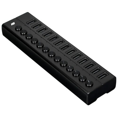 USB-разветвитель KEYRON HKG013 [USB 3.0 Type-A x13, кабель - 100 см, черный]