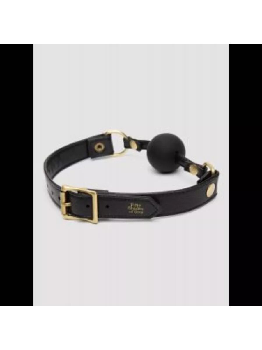 Кляп-шар в рот бдсм черный