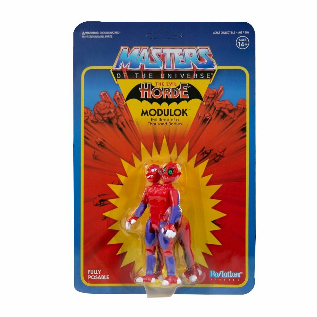 Super7 Masters of The Universe The Evil Horde Modulok ReAction Figure /коллекционная мультяшная фигурка, детские игрушки