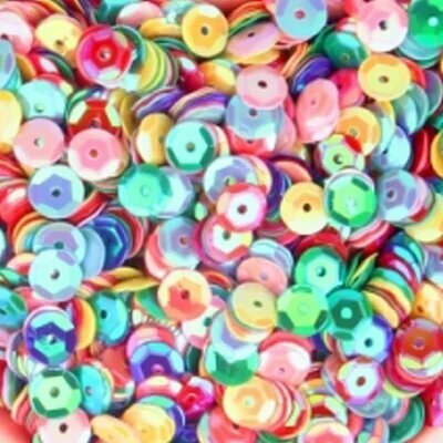 Блестки ПВХ круглые 4 мм 5 мм 6 мм 2000 шт Белый, 5mm 10g 1200pcs, ab mix