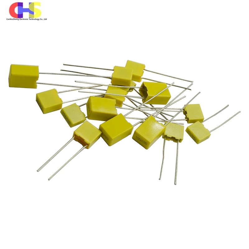 20 шт 100V Корректирующая конденсаторная емкость 1nF 2.2nF 4.7nF 10nF 22nF 47nF 100nF 104K 0.1uF 220nF 470nF 1uF Полипропиленовая пленка 10nF 103J 100V