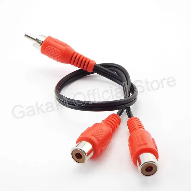 RCA разветвитель Gakaki Красный