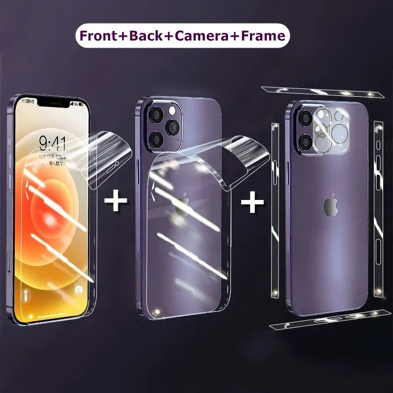 Защитная пленка 4 в 1 для iPhone 16 (Комплект)