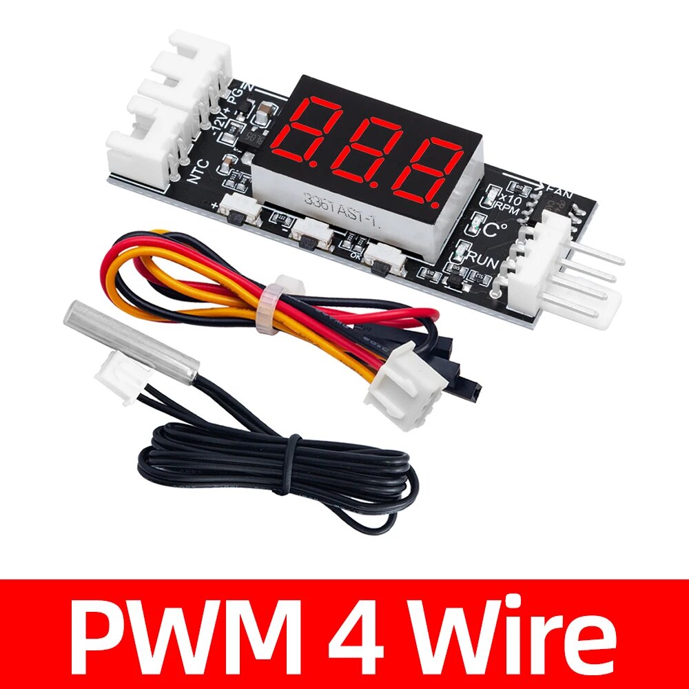 Контроллер скорости вентилятора Baishundianzi Fan Temperature Control Speed PWM 4Wire