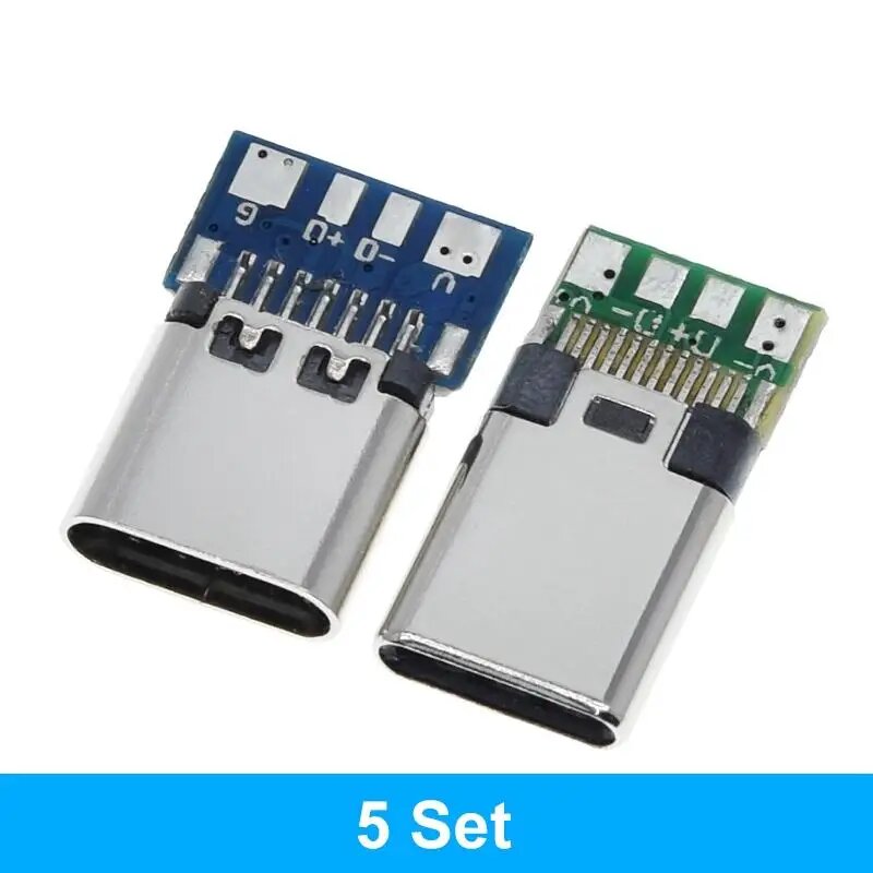 Разъемы USB 3.1 Type-C 24 контакта TZT 5Set
