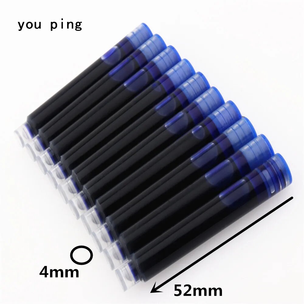 Одноразовые чернильные картриджи You Ping 015 10 шт. Темно-синий, Синий