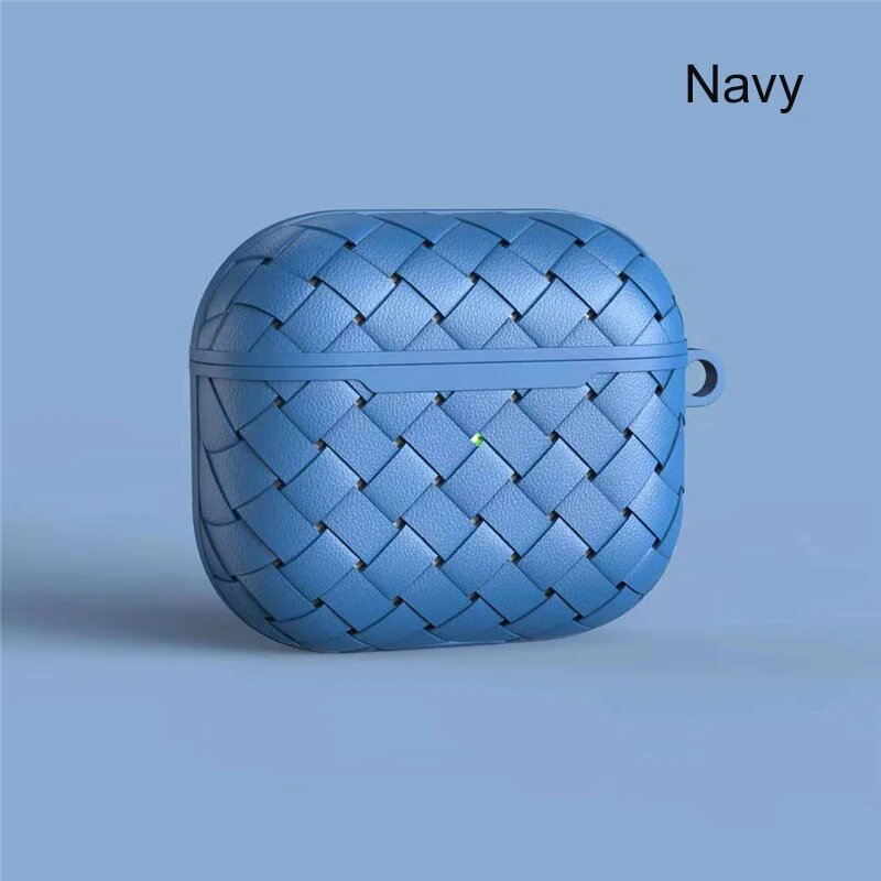 Силиконовый чехол BV Weave для Apple Air Pods 1/2/3 For Airpods Pro 2, Navy