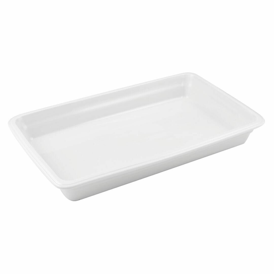 Гастроемкость 1/1-65 (53х32х6,5 см) цвет белый, фарфор, Paderno.