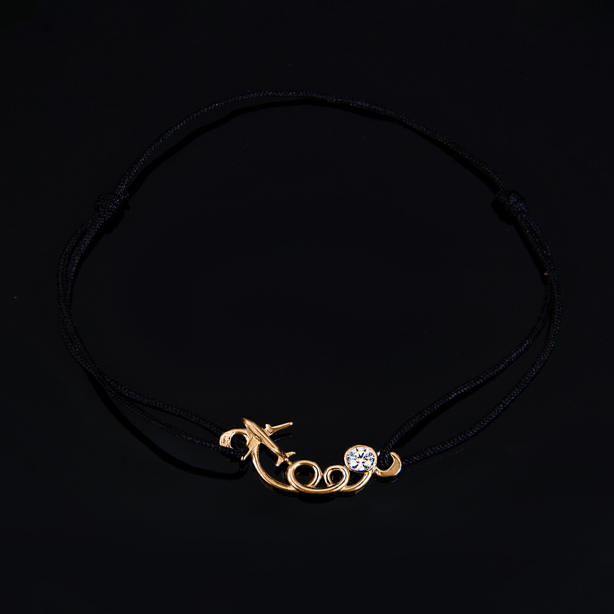 Браслет, серебро, 925 проба, фианит