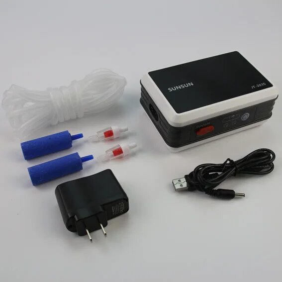 Насос для аквариума, портативная литиевая батарея, фотокомпрессор, воздушный компрессор для декоративных рыб, 110-240 В/USB