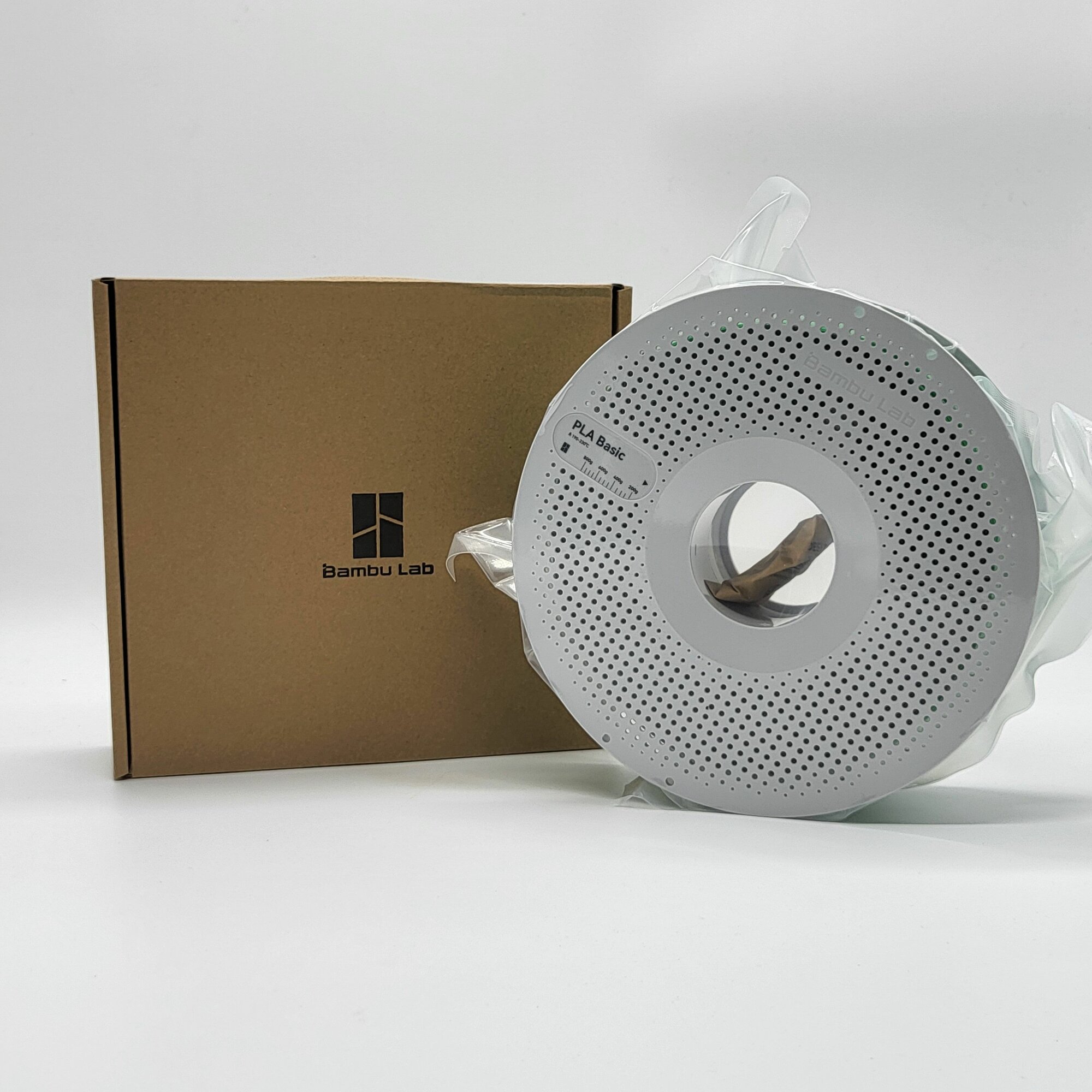 Пластик для 3d принтера PLA Basic Bambu Green 1 кг, Bambu Lab, на катушке — фото 1