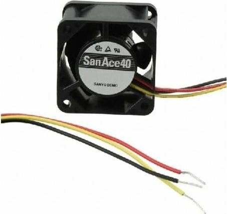 Вентилятор осевой SANYO DENKI 109P0424J3013 Вентилятор осевой 40х40х28мм,24В DC 0.18А 4.32Вт 14000об/мин 3 провода 1шт