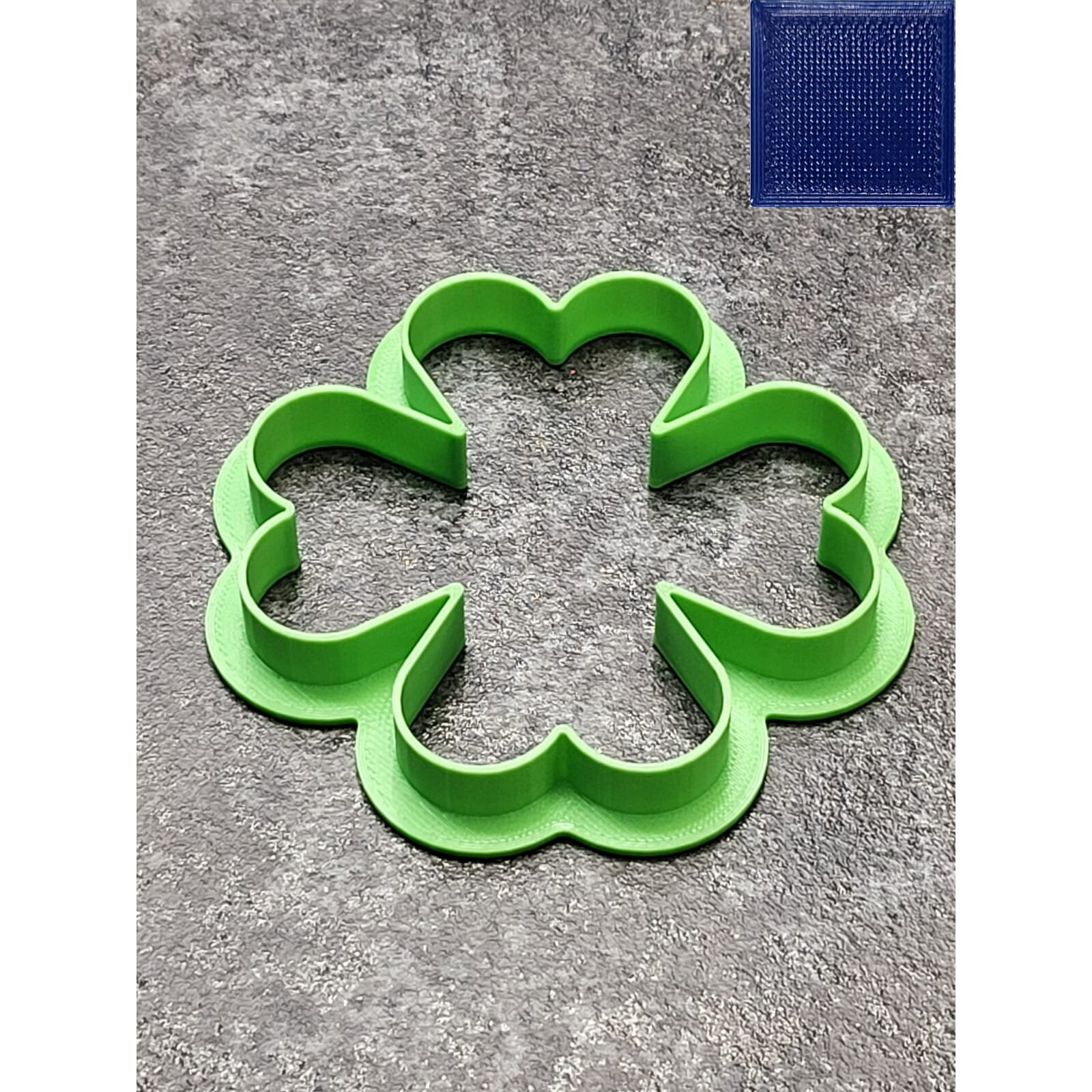 Форма для печенья/пряников "Клевер" (Синий)