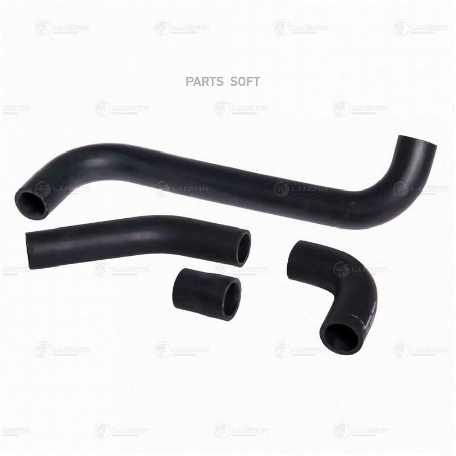 LUZAR LPK 0105 Патрубки радиатора охлаждения LUZAR ВАЗ 2105-2107 алюминиевый радиатор (цена за 4 шт.)