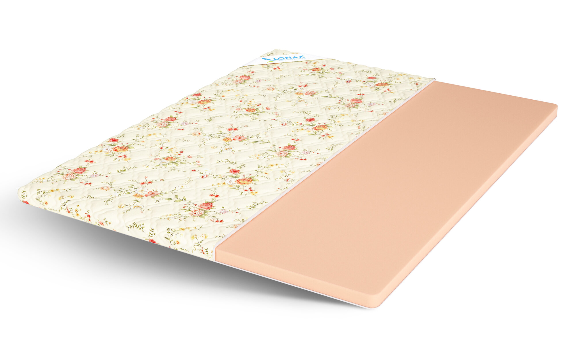 Матрас Lonax LX 5 155х200 серии Топпер высота 5 см анатомический мягкий Беспружинный