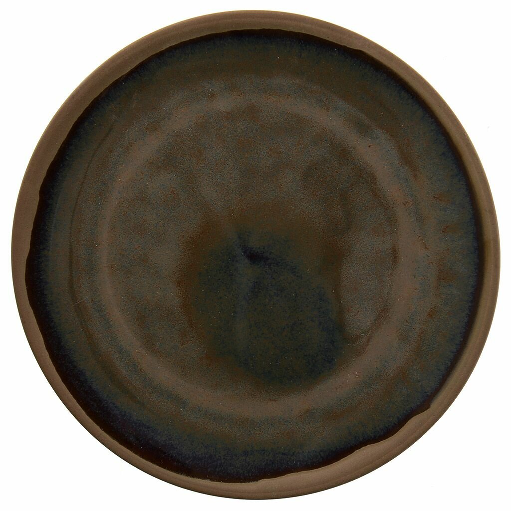 Тарелка Борисовская керамика "Блю чиз", мелкая, из каменной керамики, 220х220х25 мм