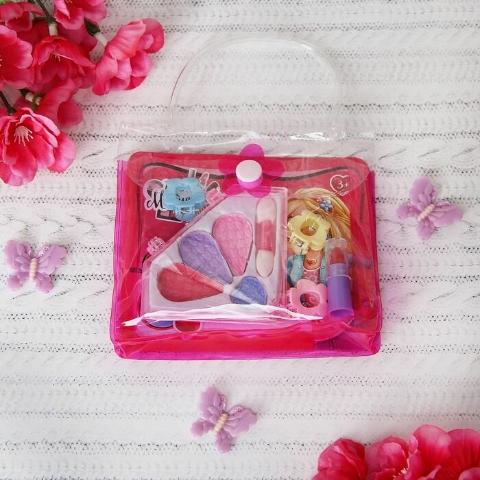 Набор детской косметики Школа талантов для девочки "Кристалл", 4 цвета, аппликатор