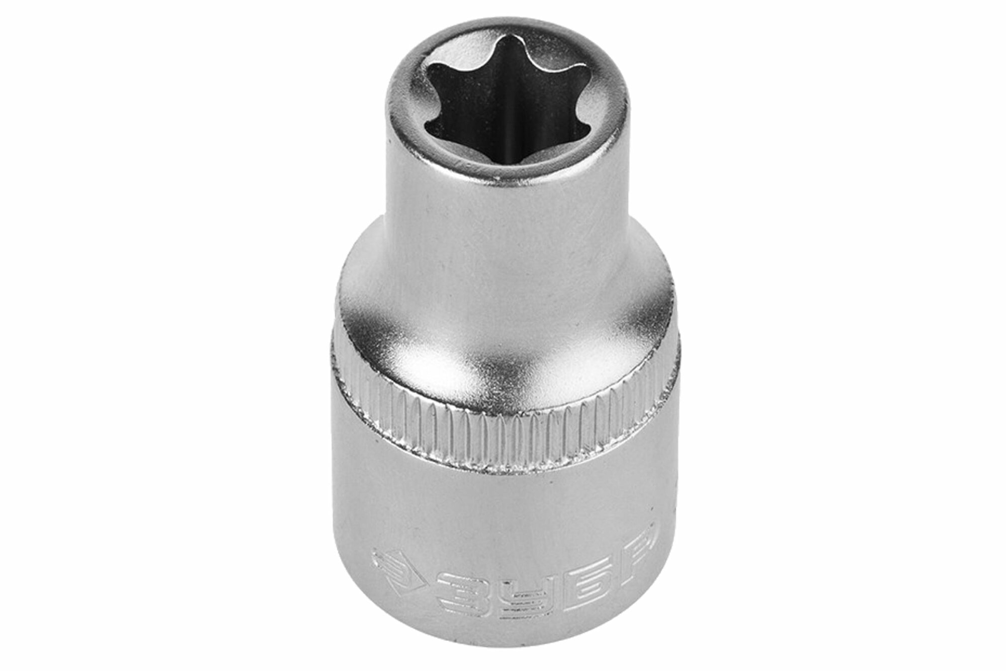 Головка торцевая Зубр Мастер (1/2), Cr-V, E-TORX храмированное покрытие Е24