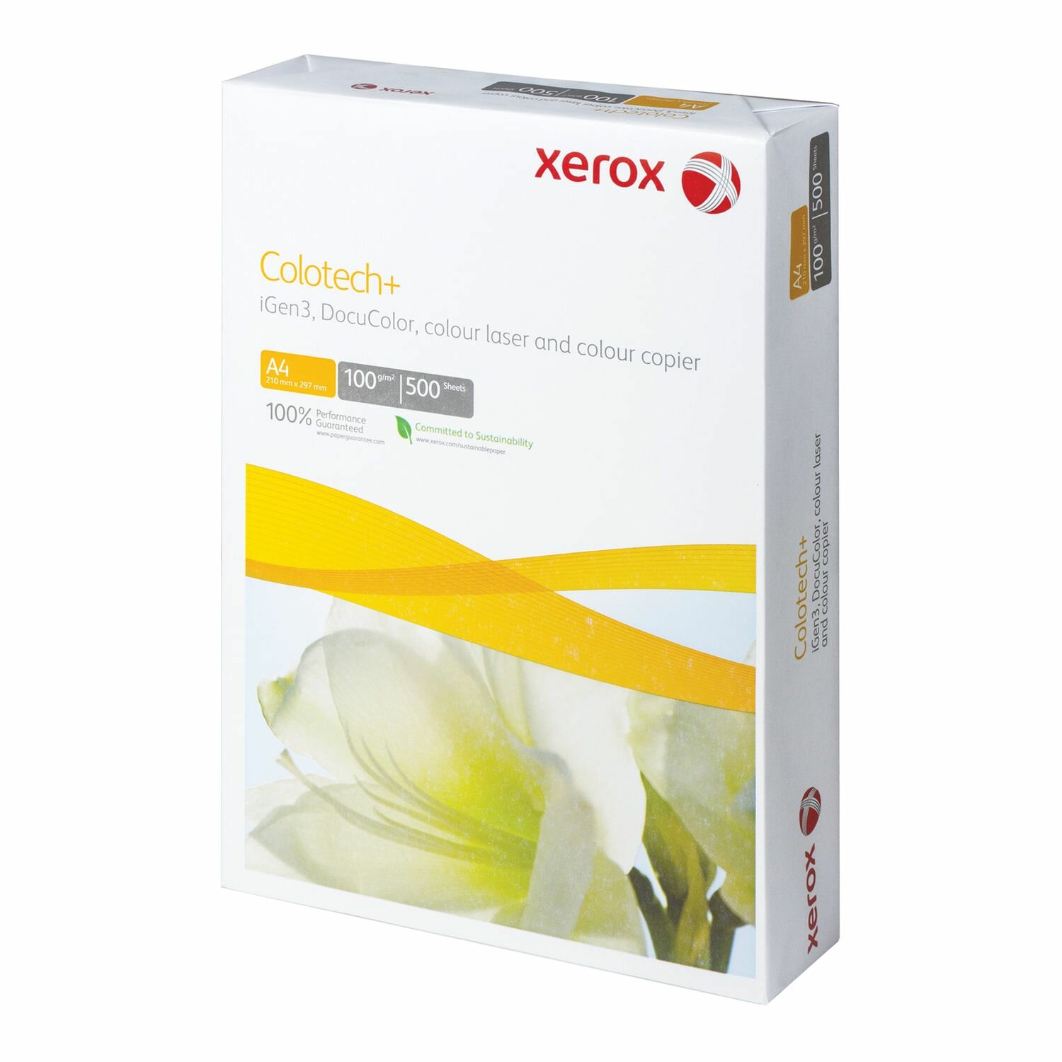 Бумага Xerox для цветной лазерной печати, Colotech plus, А4, 100г, 170% CIE, 500 листов (003R98842)